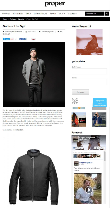 Proper Magazine – Nobis - US